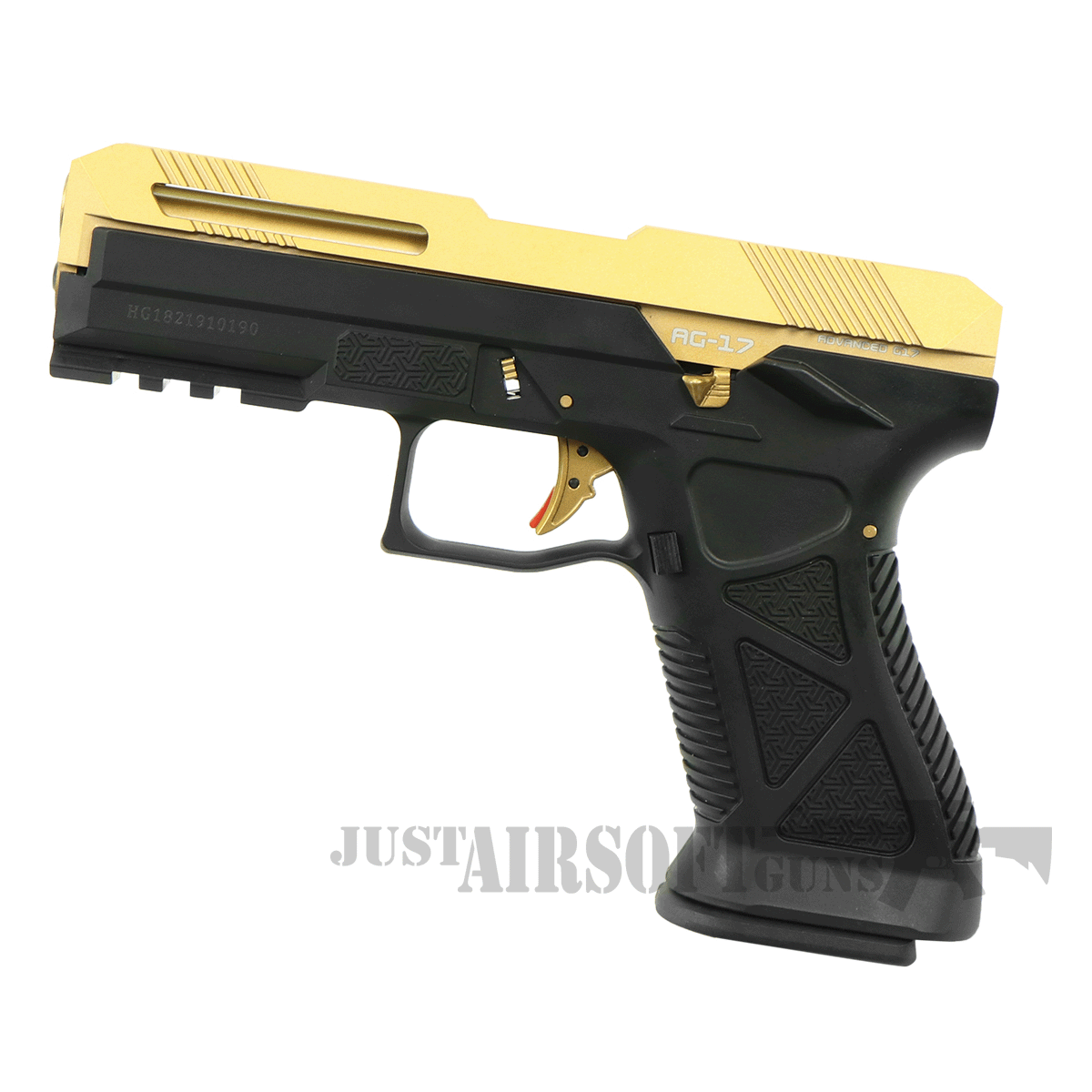 HG182 AG17 Scorpion Gas Airsoft Pistol Gold - Just Airsoft Guns